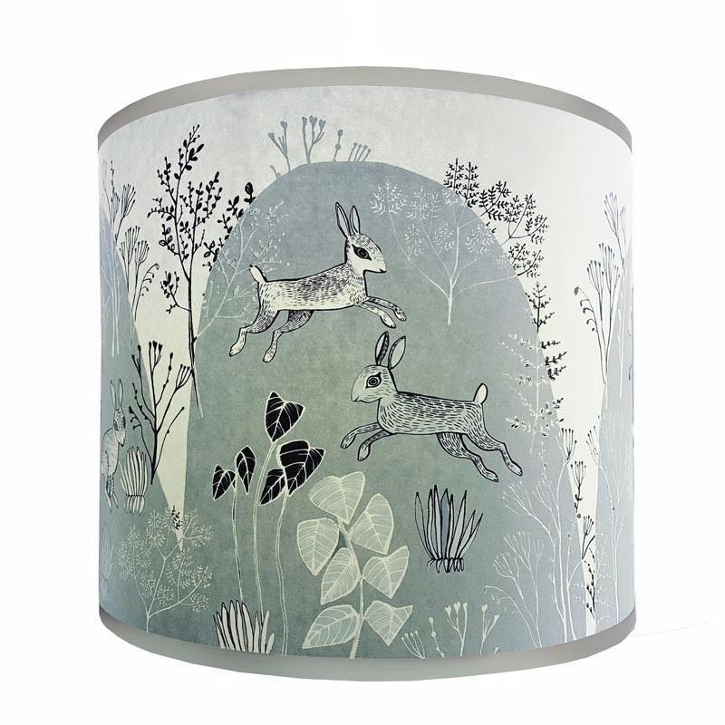 Rabbit lampshade soft blue – Lush Designs